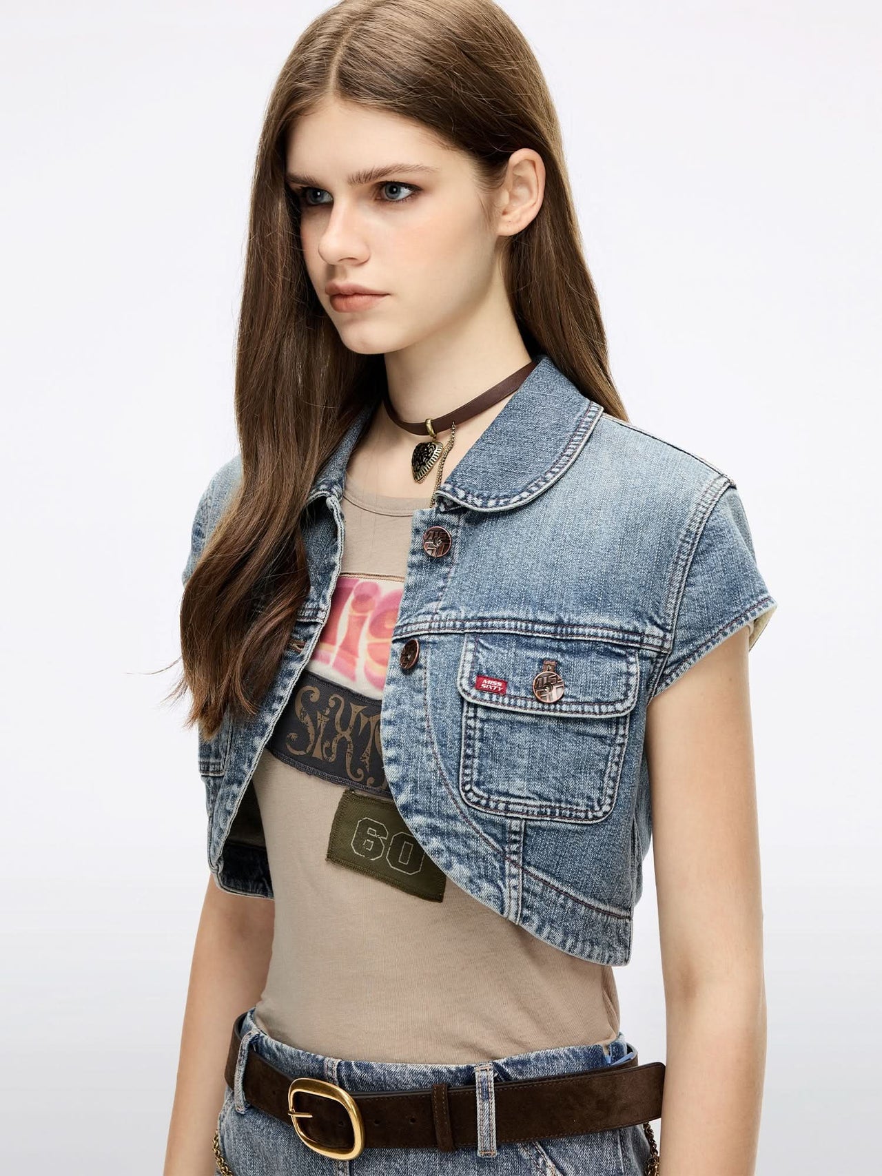Cropped Denim Jacket - MISS SIXTY